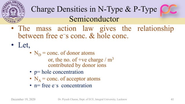 Unit 1 Mechanism of Conduction in Semiconductors | PDF