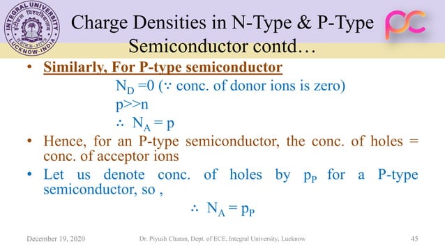 Unit 1 Mechanism of Conduction in Semiconductors | PDF