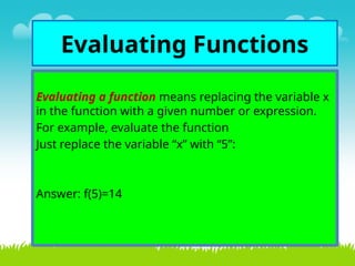 Unit 1 - Lesson 1 - Evaluating Functions.pptx