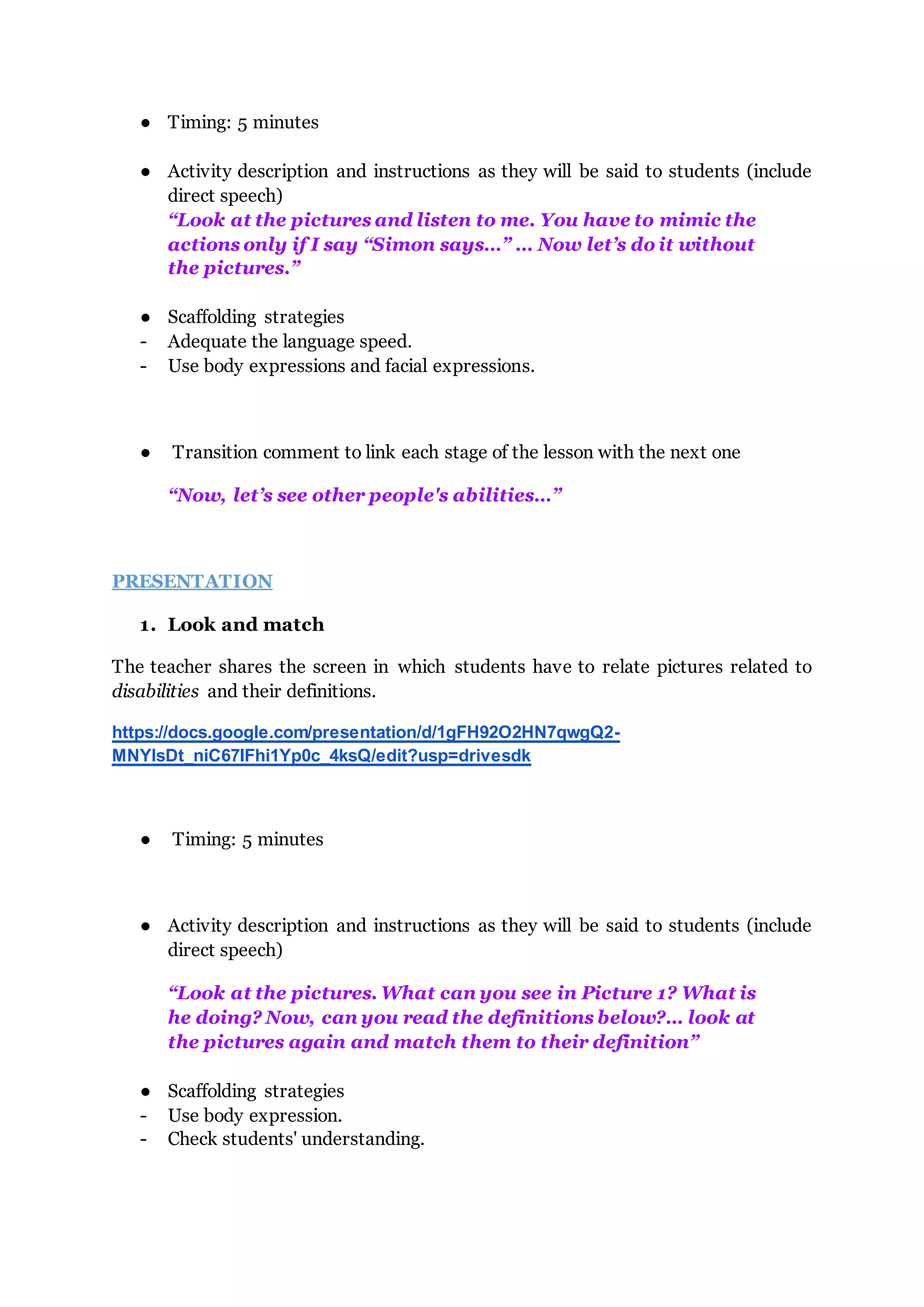 Unit 1 lesson plans - pass | DOCX