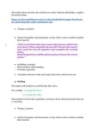 Unit 1 lesson plans - pass | DOCX