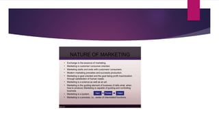 Unit 1 marketing management | PPTX