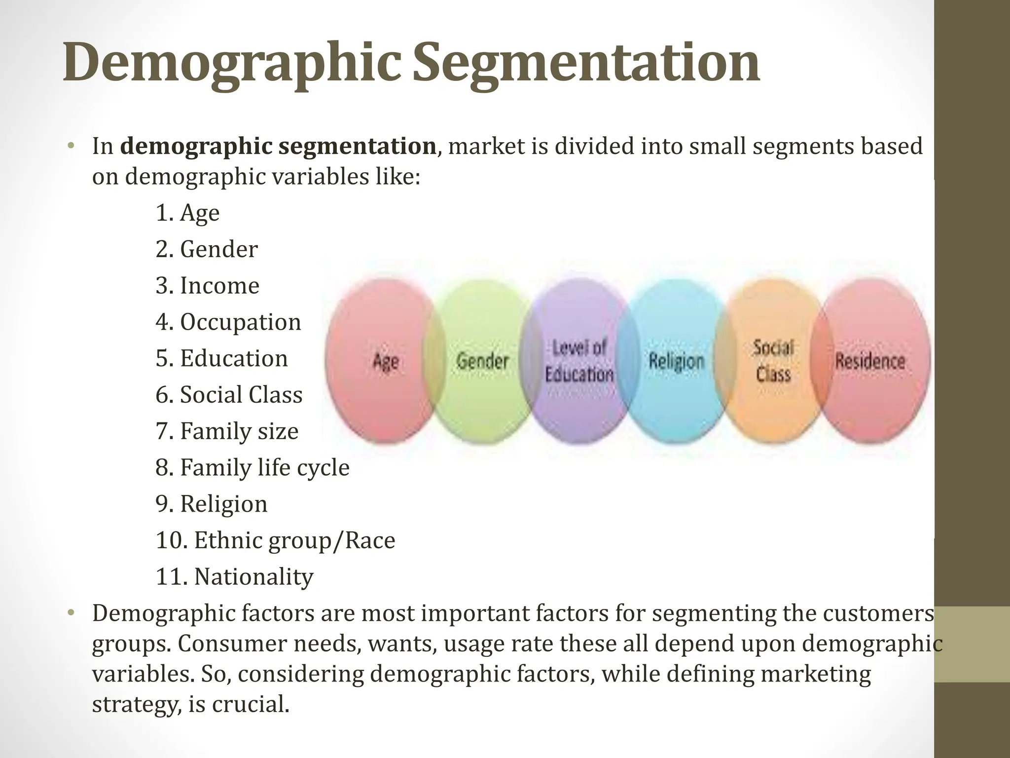 Unit 1 - Market Segmentation under Principles of Marketing | PPTX