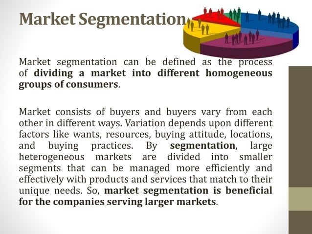 Unit 1 - Market Segmentation under Principles of Marketing | PPTX