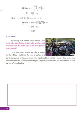 Unit 1 - Mean Median Mode - 18MAB303T - PPT - Part 1.pdf | Science