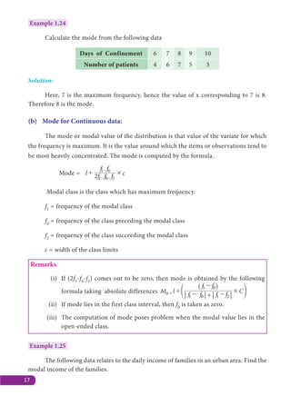 Unit 1 - Mean Median Mode - 18MAB303T - PPT - Part 1.pdf | Science