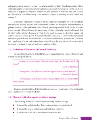 Unit 1 - Mean Median Mode - 18MAB303T - PPT - Part 1.pdf | Science