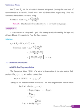 Unit 1 - Mean Median Mode - 18MAB303T - PPT - Part 1.pdf | Science