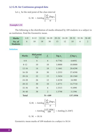 Unit 1 - Mean Median Mode - 18MAB303T - PPT - Part 1.pdf | Science