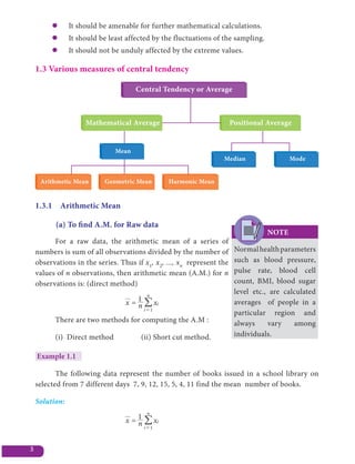 Unit 1 - Mean Median Mode - 18MAB303T - PPT - Part 1.pdf | Science