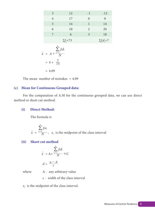 Unit 1 - Mean Median Mode - 18MAB303T - PPT - Part 1.pdf | Science