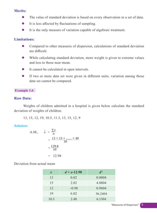 Unit 1 - Measures of Dispersion - 18MAB303T - PPT - Part 2.pdf
