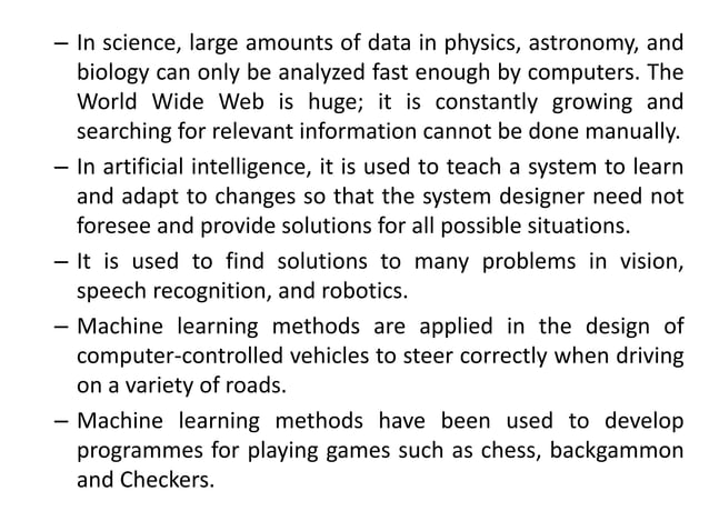 Unit 1 Ml Introduction To Machine Learningpptx Computing Technology And Computing