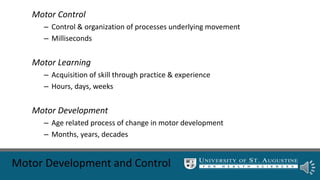 Unit 1 motor development - vo - copy | PPT
