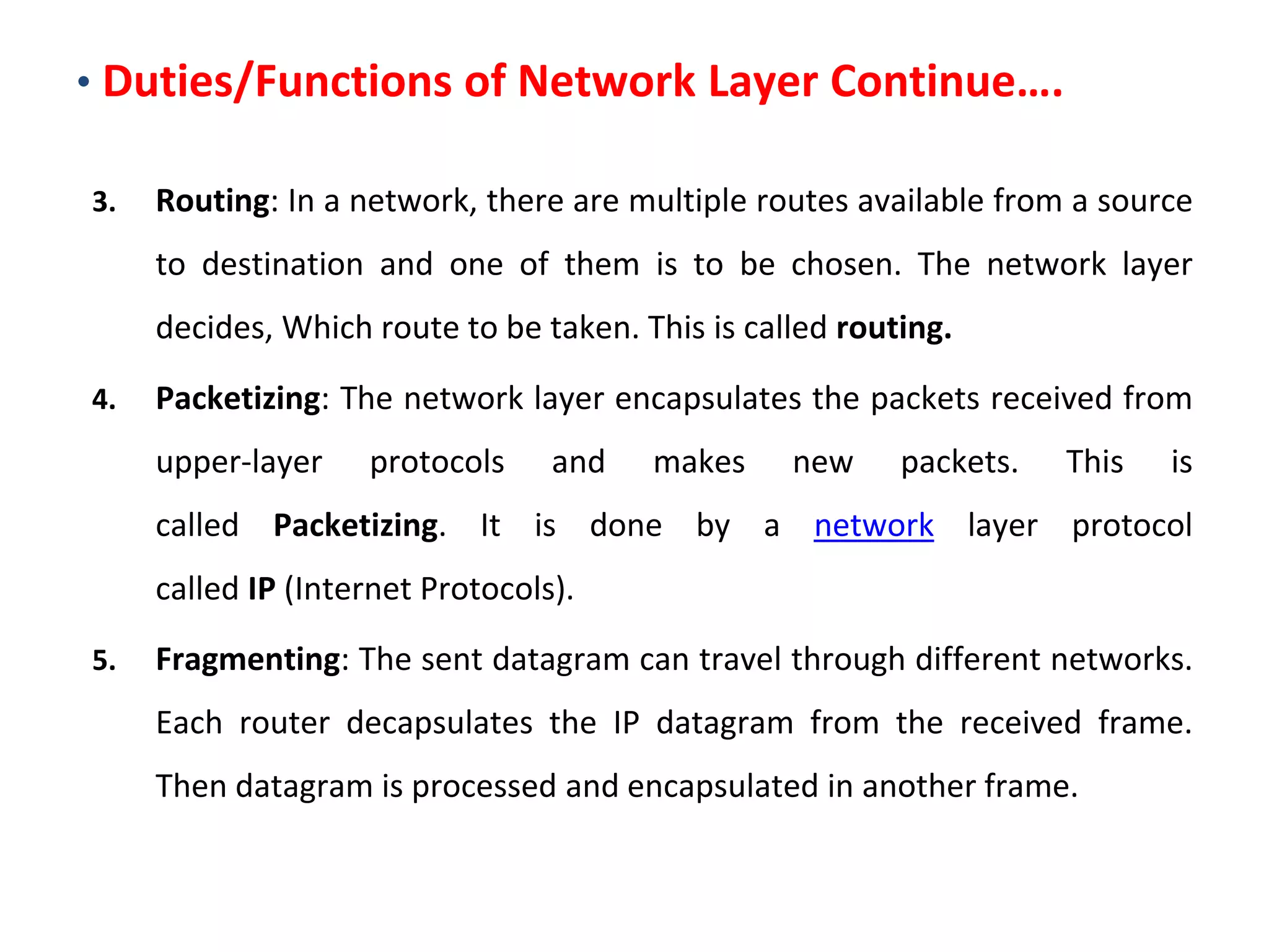 Unit 1 Network Layer And Protocols 4pptx Computer Networking Computing