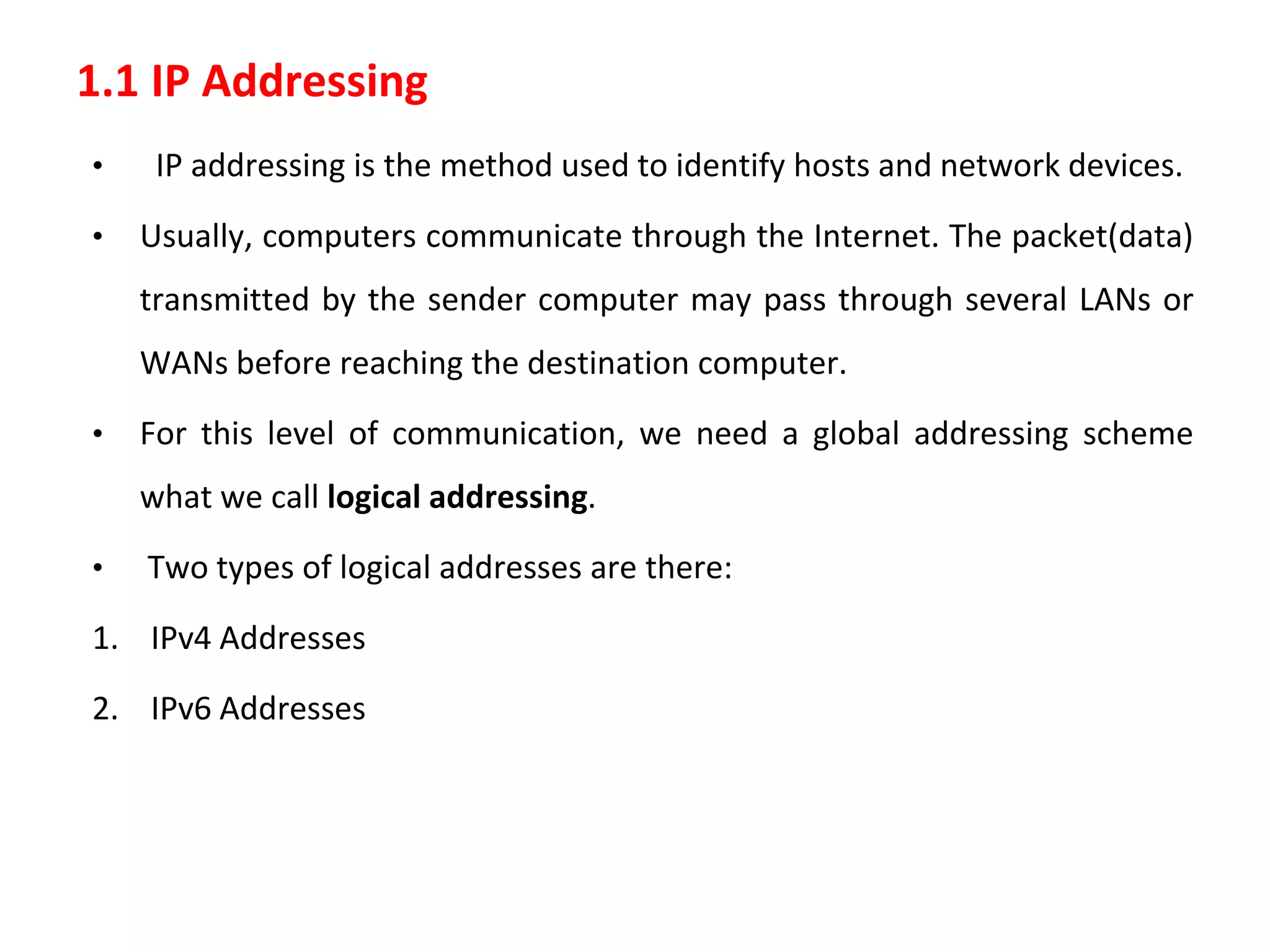 Unit 1 Network Layer And Protocols 4pptx Computer Networking Computing