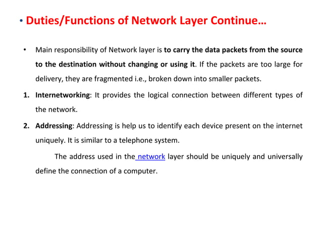 Unit 1- Network Layer and Protocols-4.pptx | Computer Networking | Computing