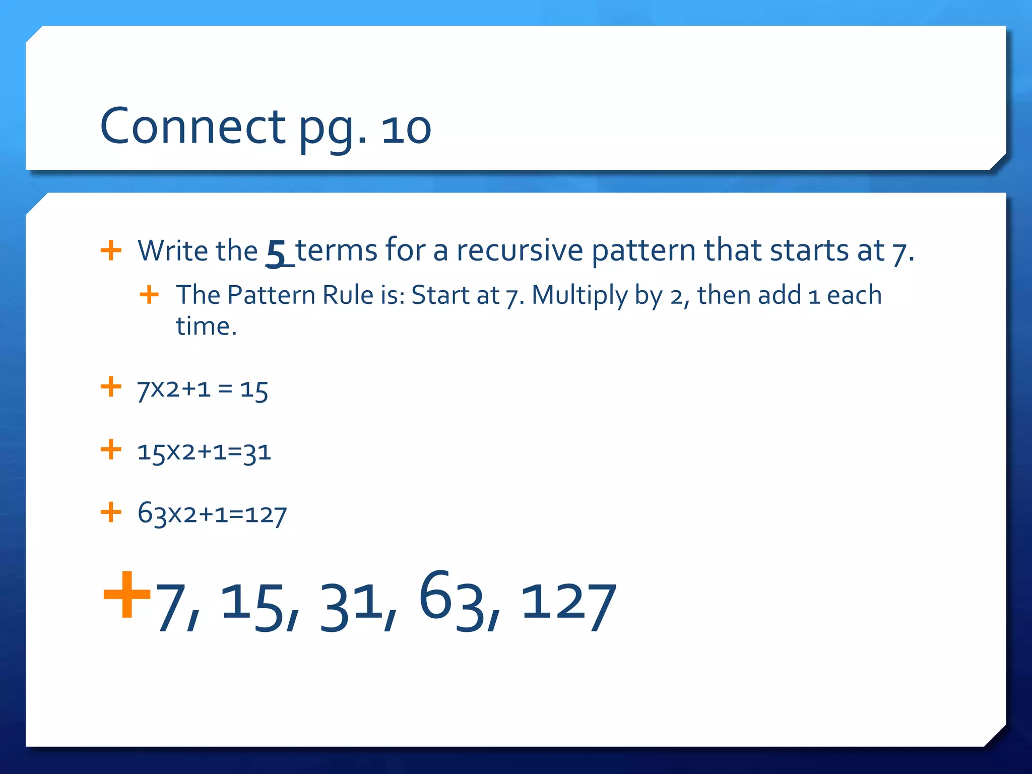 Unit 1 number patterns | PPTX