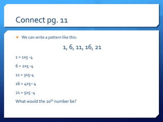 Unit 1 number patterns | PPTX