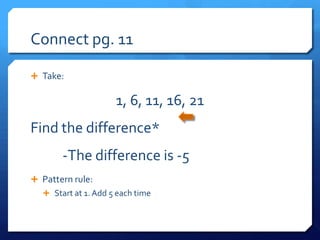 Unit 1 number patterns | PPTX