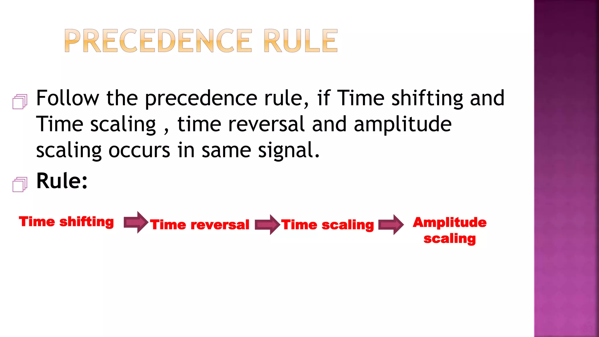 Unit 1 Operation on signals | PPTX