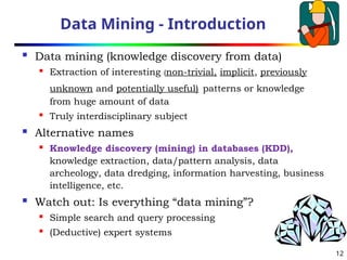 Datamining - Introduction - Knowledge Discovery in Databases | PPT