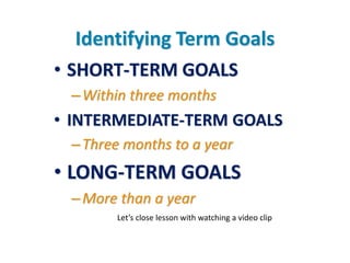 Unit 1: Part A - Financial Planning | PPTX