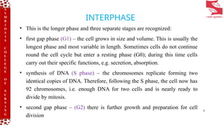 unit 1 -PART 3 organization of body cell and cell cycle | PPTX