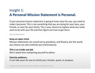 Personal Mission Statement