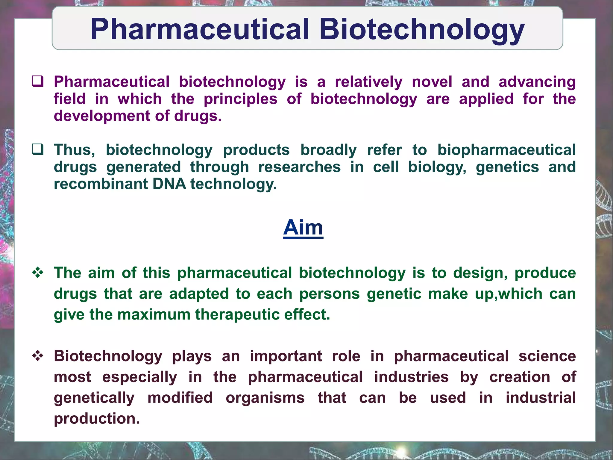 Pharmaceutical Biotechnology | PPTX