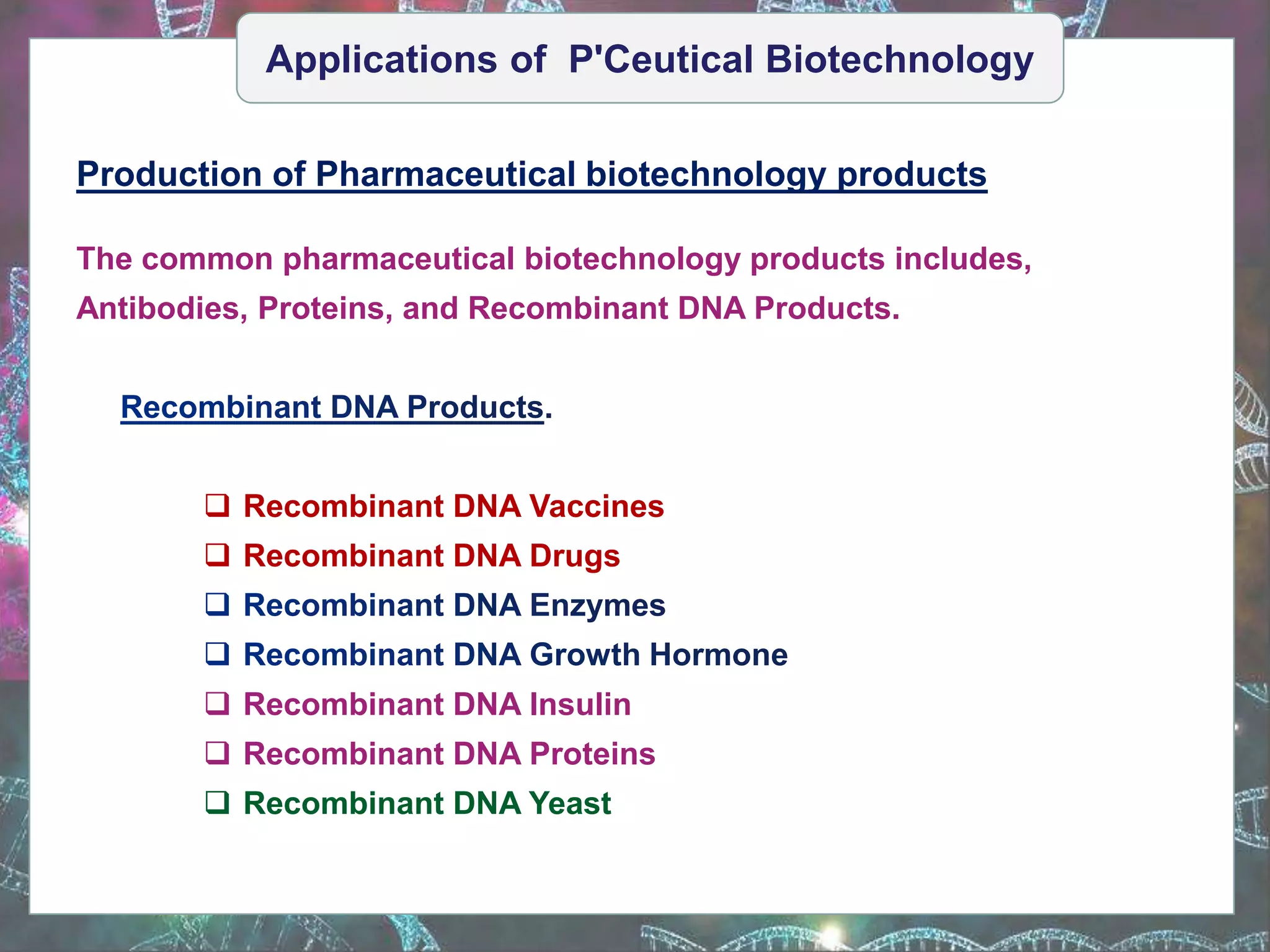 Pharmaceutical Biotechnology | PPTX