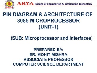 microprocessor and interfaces ppt of pin diagram | PPT
