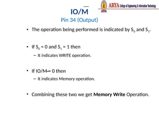 microprocessor and interfaces ppt of pin diagram | PPT