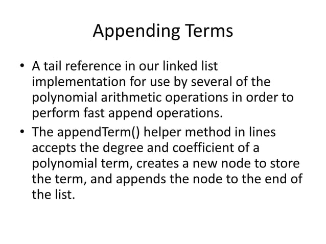 Unit 1 polynomial manipulation | PPTX | Programming Languages | Computing