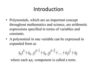 Unit 1 polynomial manipulation | PPTX