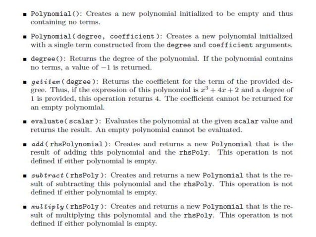 Unit 1 Polynomial Manipulation Pptx Programming Languages Computing