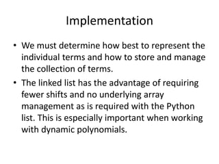 Unit 1 polynomial manipulation | PPTX
