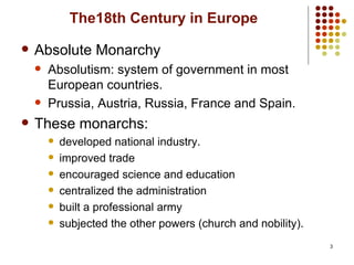 Unit 1 - The 18th Century in Europe | PDF