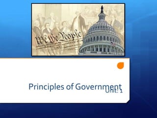 Unit 1 Principles of Government | PPTX