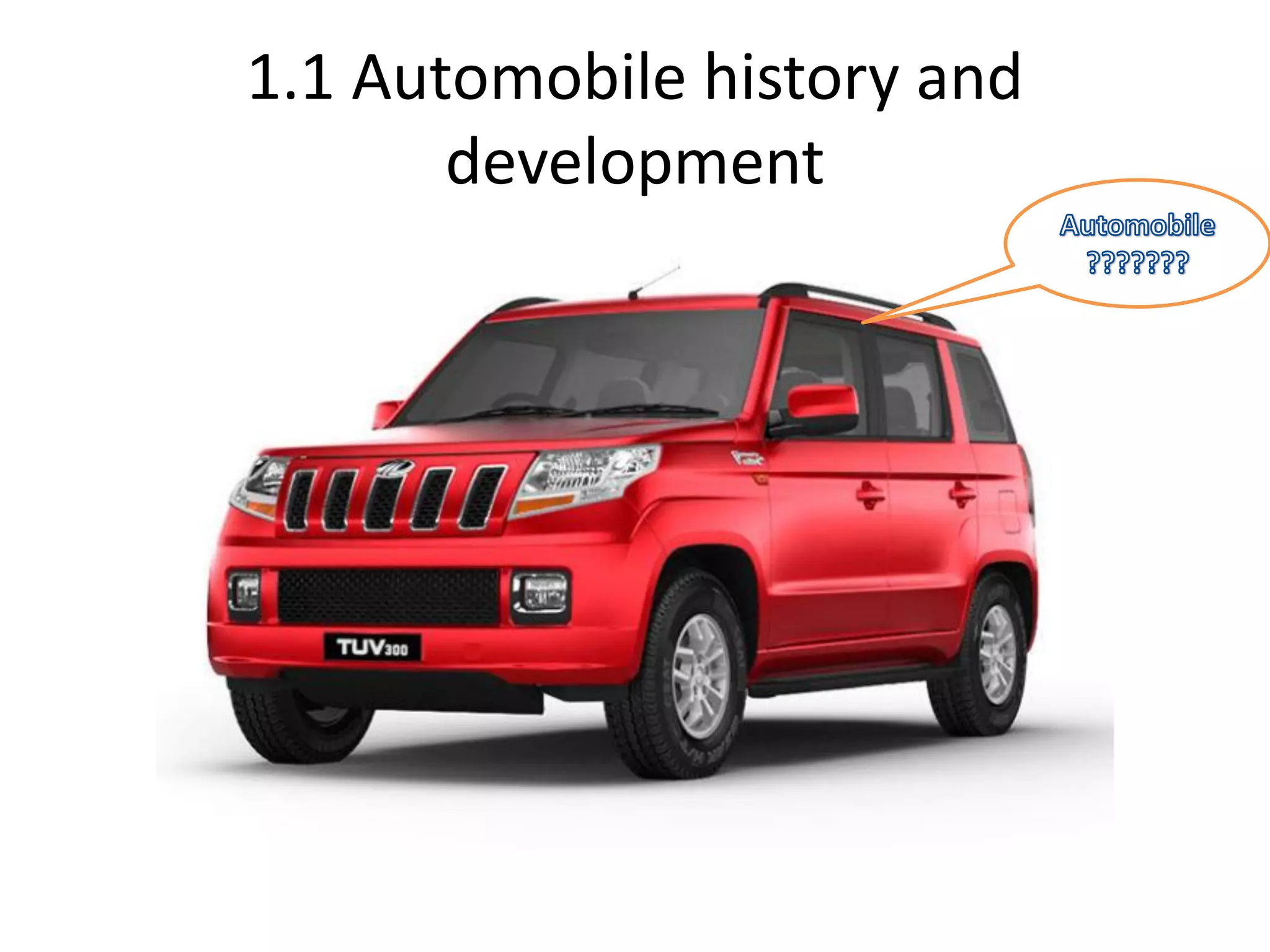 Unit 1 Introduction to automobile and drive train | PDF