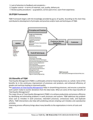 Unit 1. quality, total quality, tqm | PDF