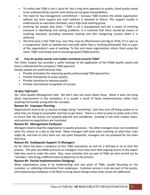 Unit 1. quality, total quality, tqm | PDF | Business | Business and Finance