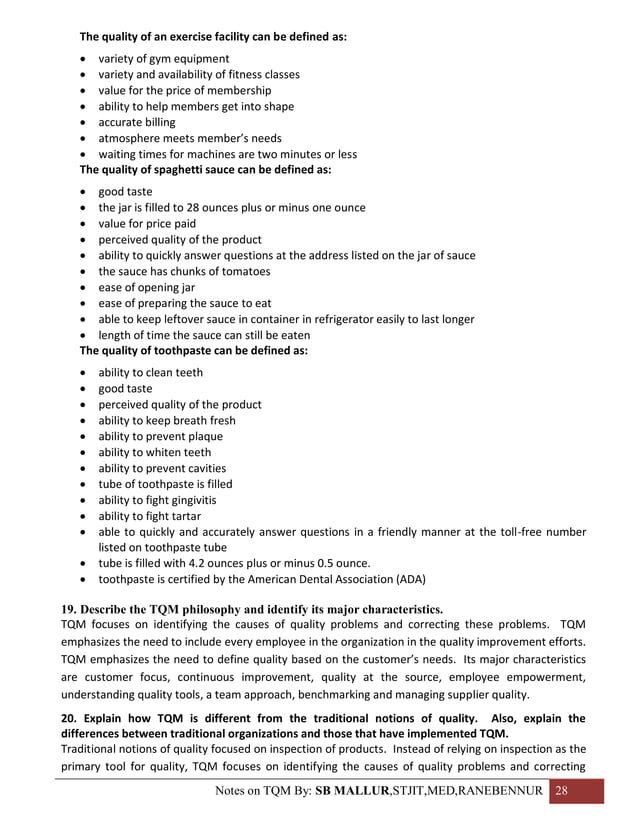 Unit 1. quality, total quality, tqm | PDF | Business | Business and Finance