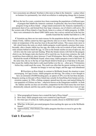 Unit 1 - Reading deeeeeeeeeeeeeeeeeeeeee | DOCX