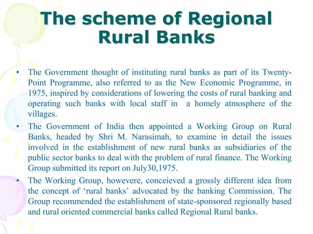 Unit 1 regional rural banks | PPT