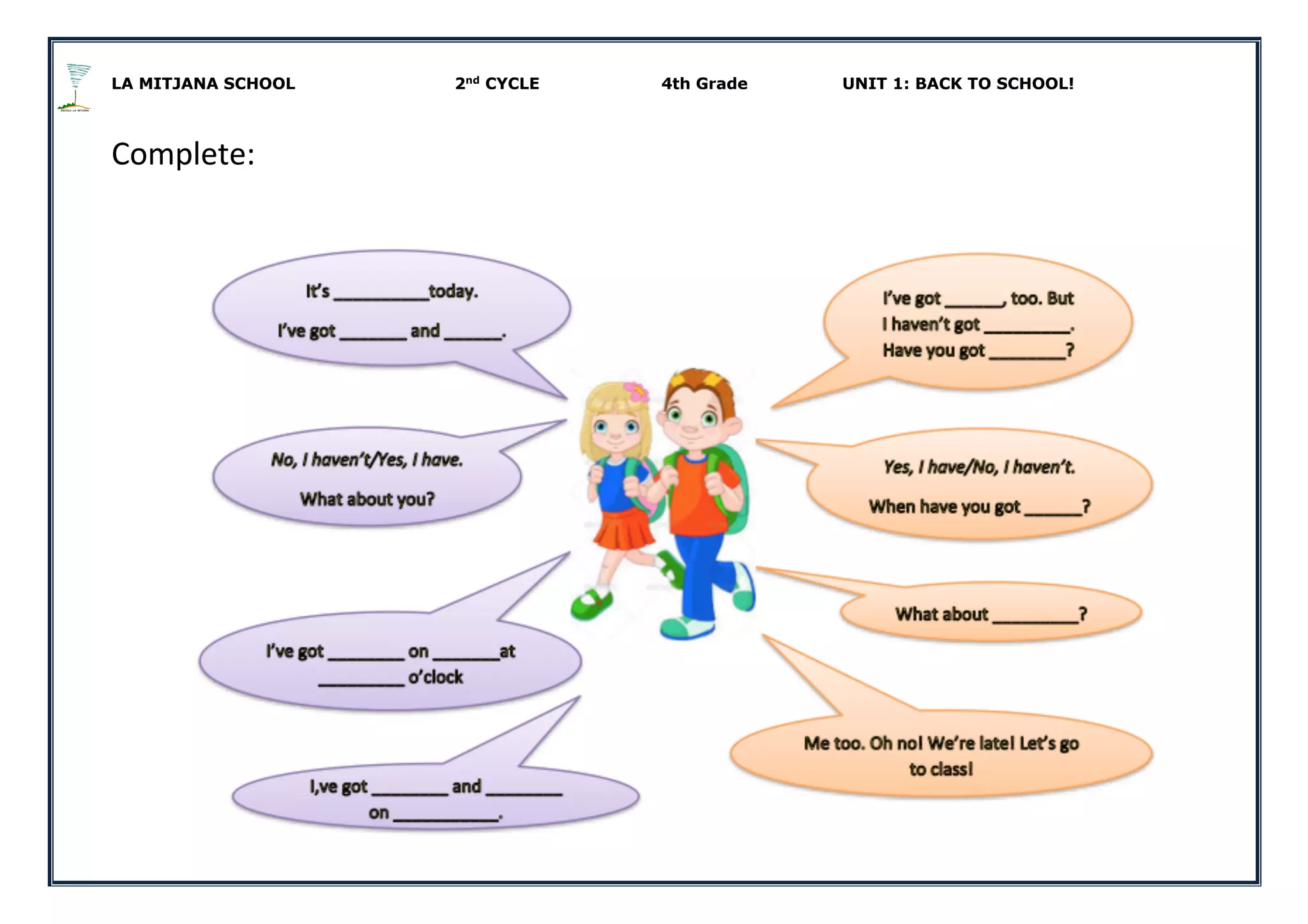 4th Grade Unit 1 | PDF