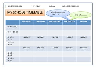 4th Grade Unit 1 | PDF