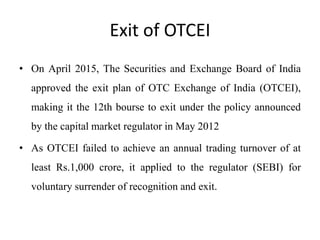 Unit 1 secondary market | PPTX