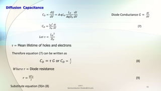Semiconductor Diodes and Circuits | PPTX