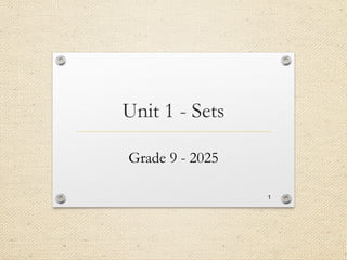 Theory of the sets and Venn diagram-grade 9 math | PPT